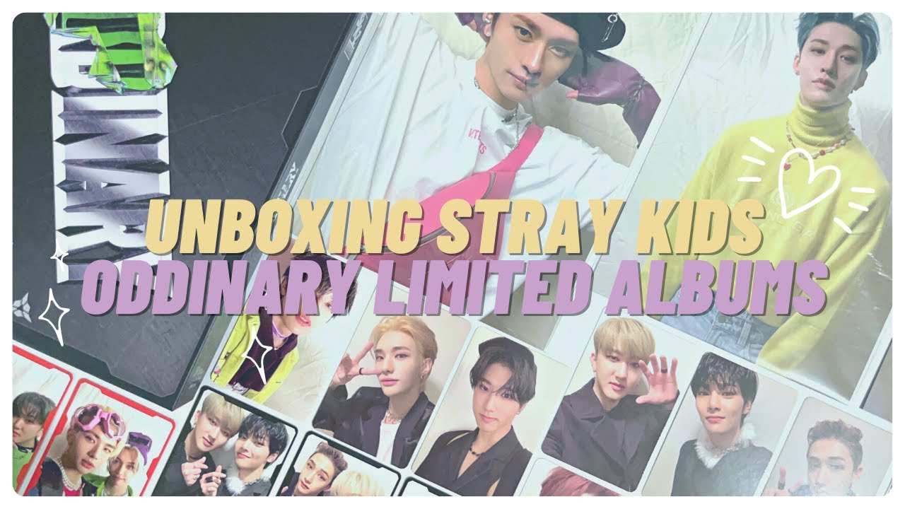 unboxing stray kids oddinary albums ♡ frankenstein limited version! - YouTube