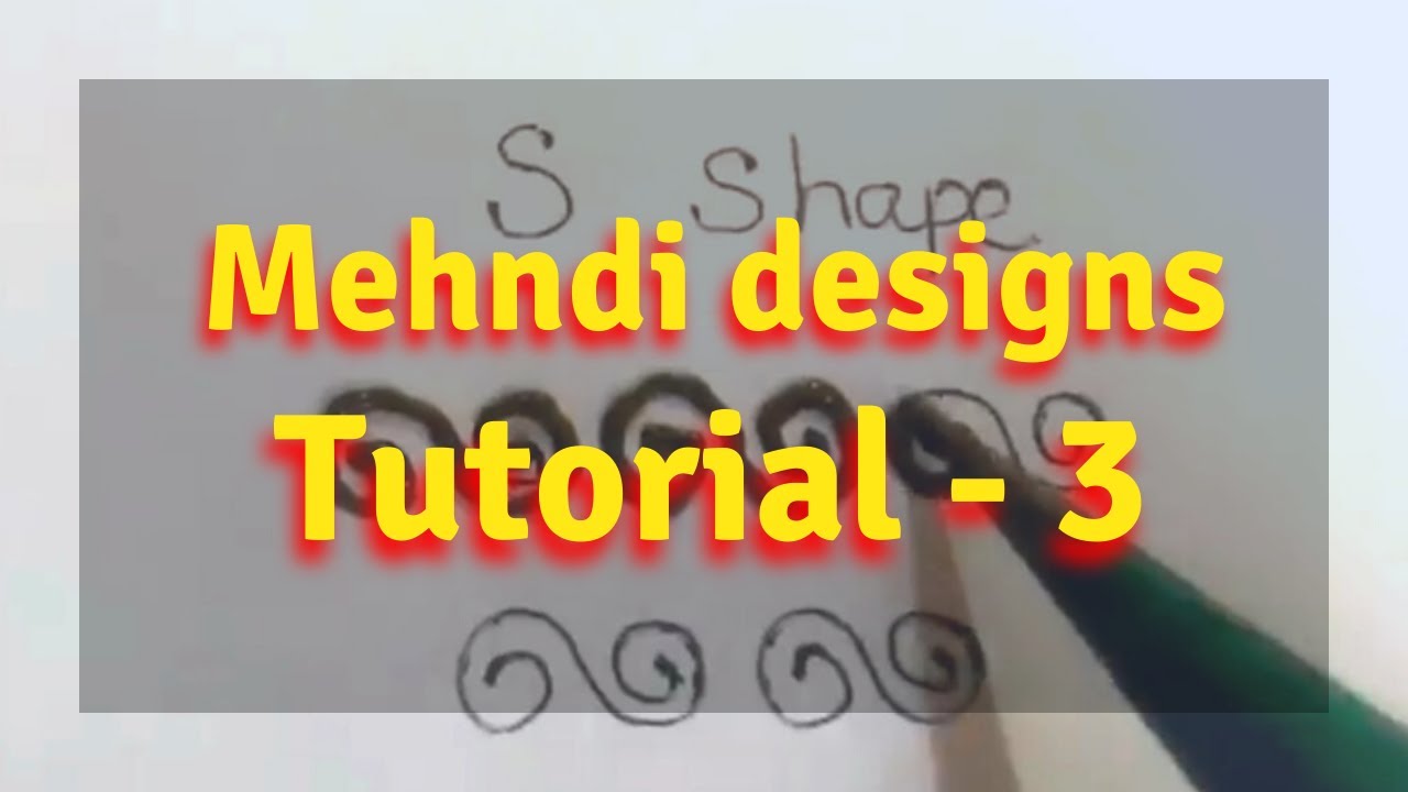 Learn How to draw mehndi designs (FREE) basic element step by step for ...