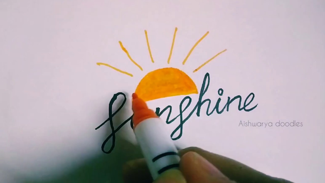 Sunshine | Calligraphy | Lettering 2019 - YouTube