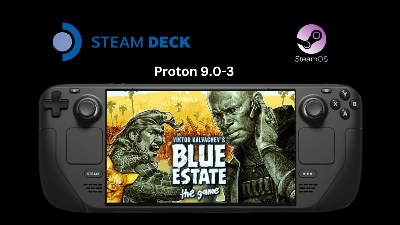 Blue Estate The Game - Steam Deck Gameplay | Joystick, Trackpad & Gyro ...