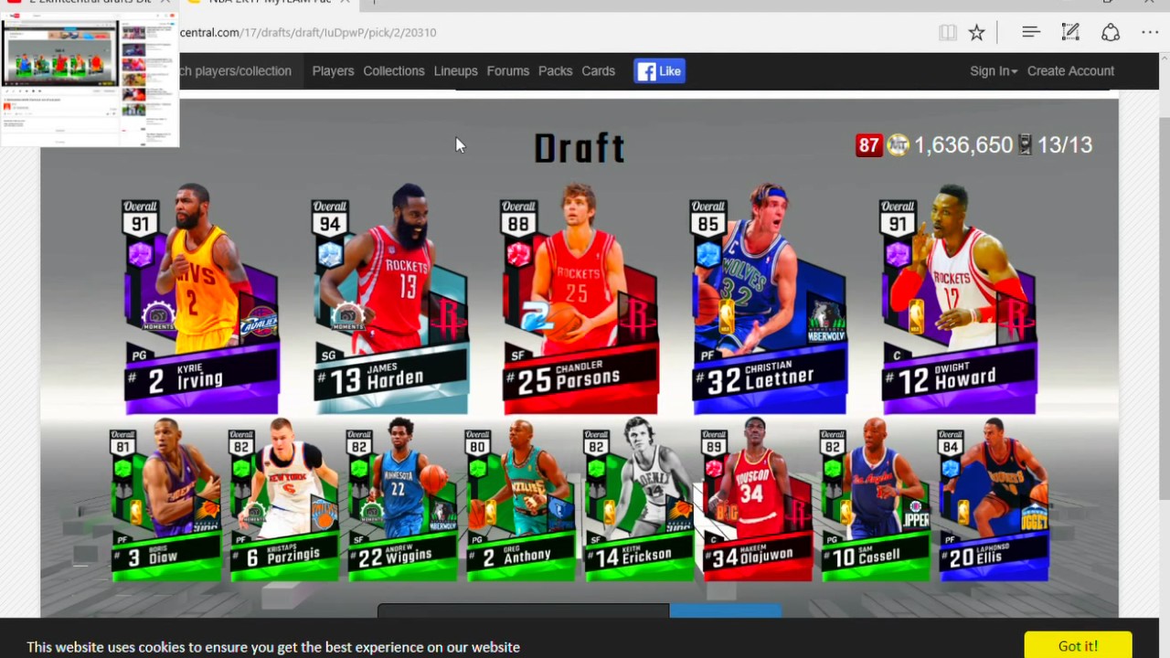 3 2kmtcentral drafts we pulled my favorite player!!!! - YouTube