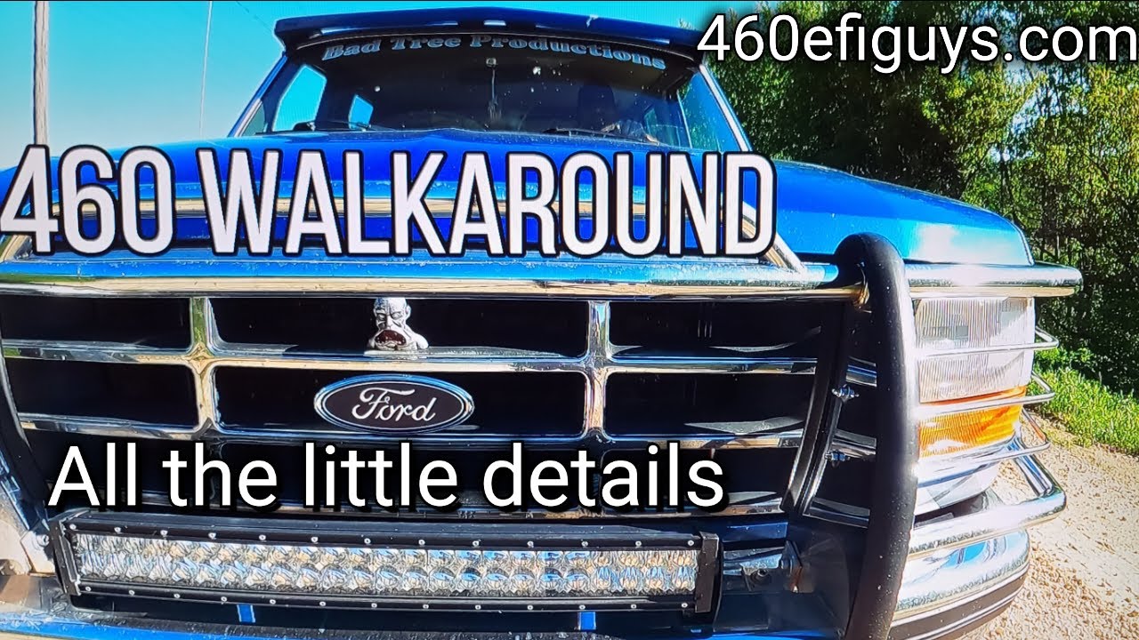 460 Ford Big Block 1995 F350 walkaround about all the little details ...