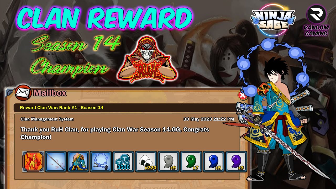 Ninja Sage - Review CLAN REWARD S14 CHAMPION - YouTube