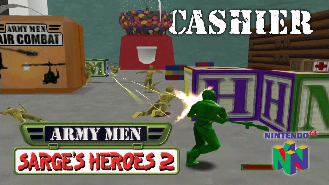 Army Men: Sarge's Heroes 2 - Misión 13: Cajero (Cashier) - N64 - YouTube