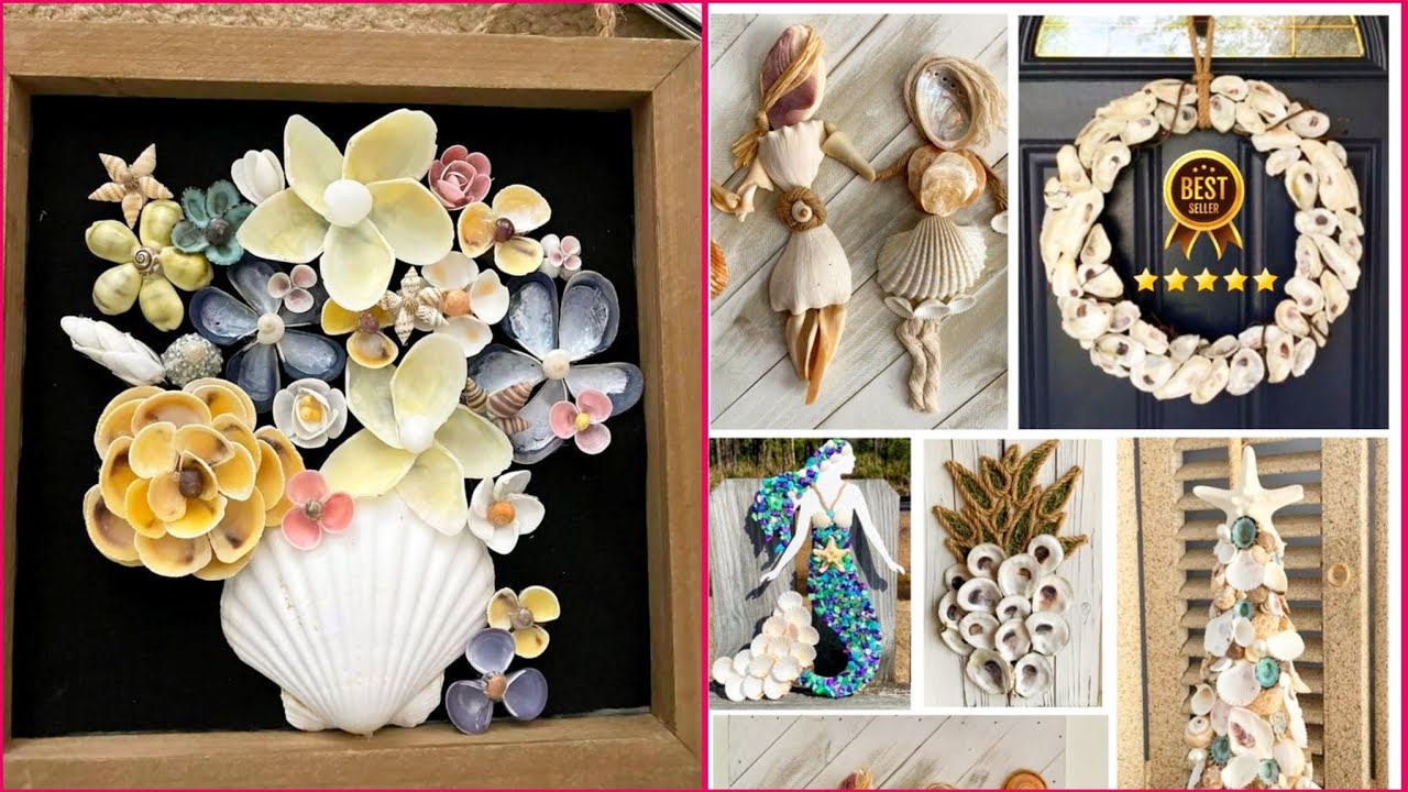 Marvellous seashell art for Home decoration || Seashell craft ideas ...