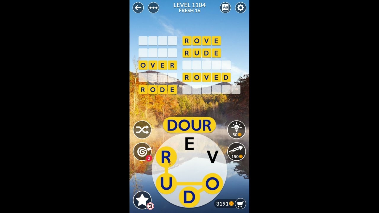 Wordscapes Uncrossed Level 1104 Answers - YouTube