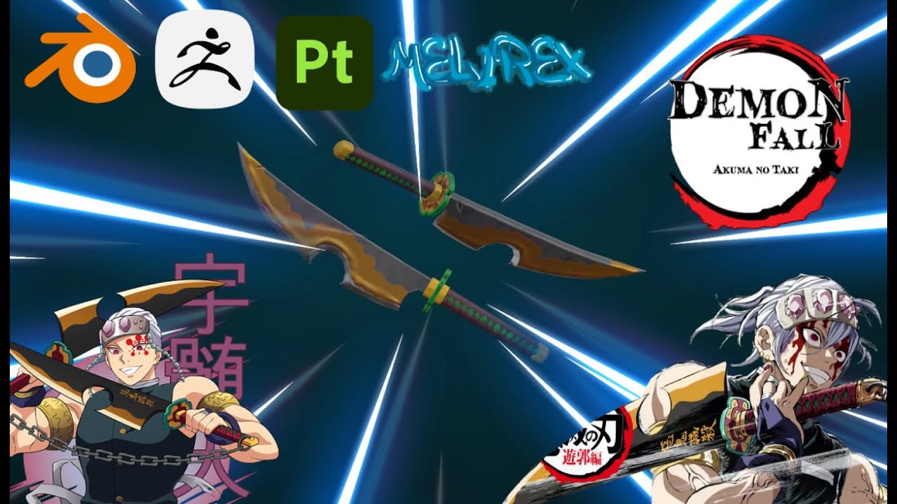 Tengen Uzui Sword DemonFall [Speed model] - YouTube