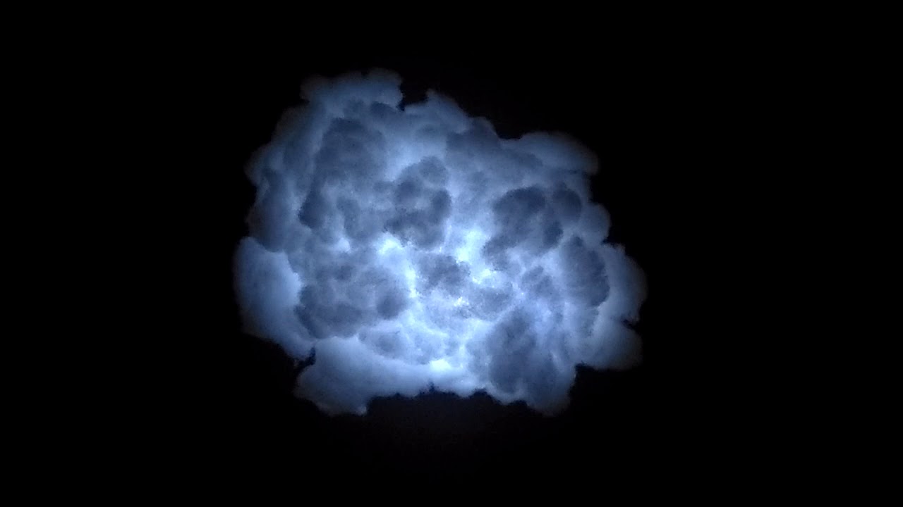 blue finish HANGING MAGIC CLOUD NIGHT LIGHT - YouTube