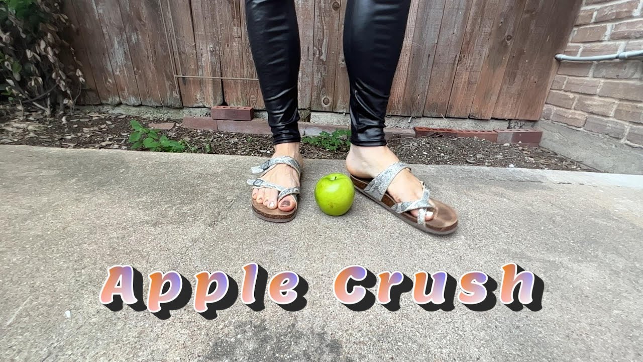 Applesauce Trample & Kiwi Toe Stomping ASMR - YouTube