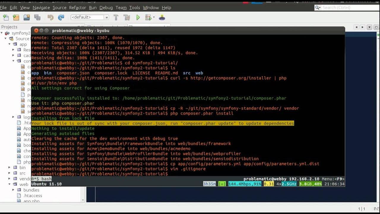 Developing in Symfony2, part 1: Setting up shop - YouTube