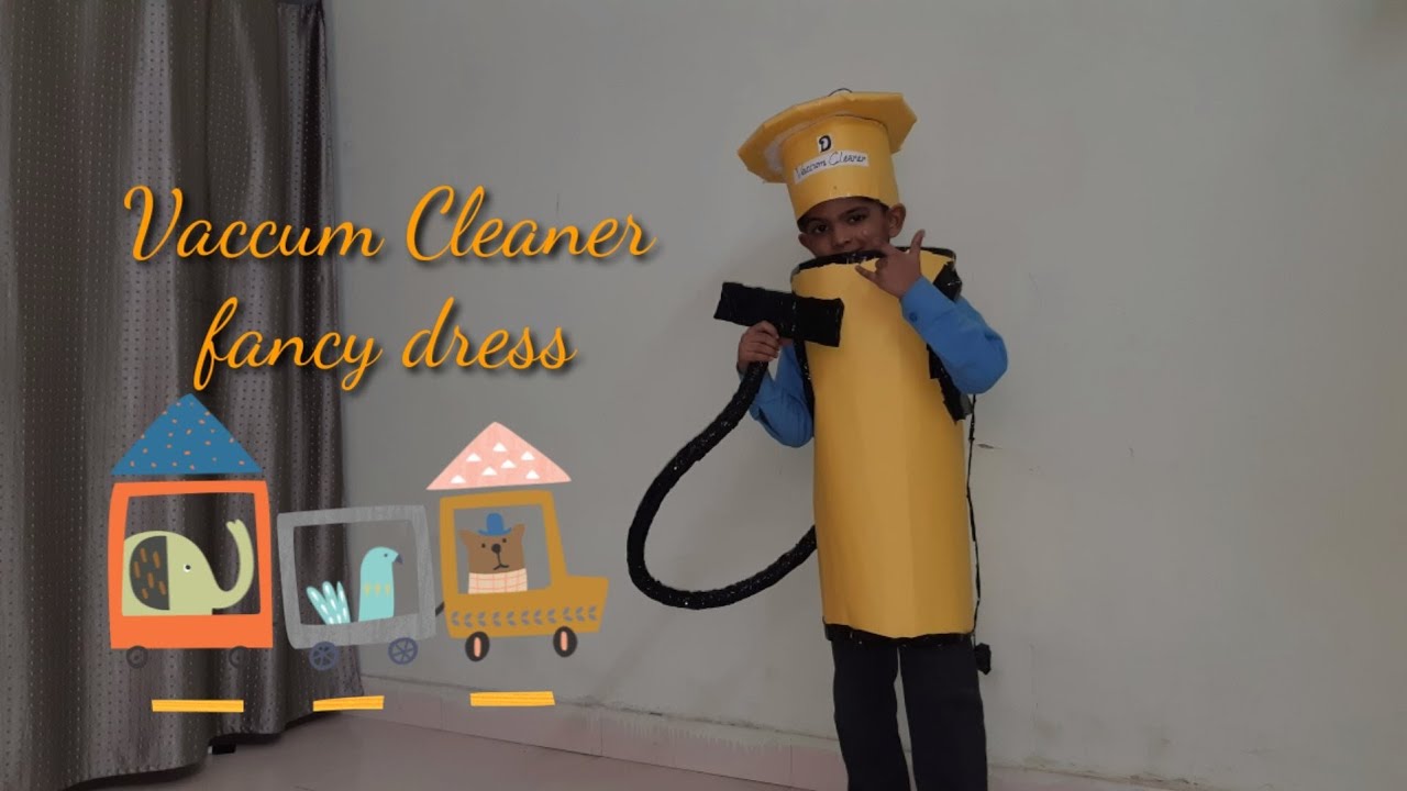 vaccum cleaner fancy dress... #fancydress #cleanliness #swatchbharat ...