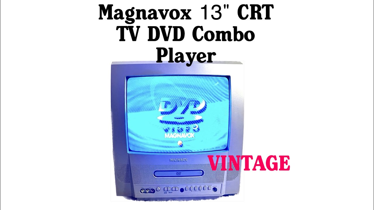 Magnavox 13" CRT TV DVD Combo Player HiFi Vtg Retro Gaming - YouTube