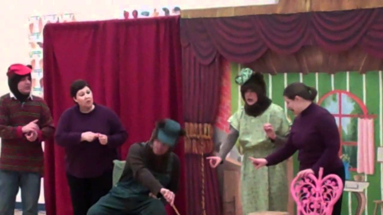 Goldilocks and the Three Bears at AG Bell Elementary - YouTube