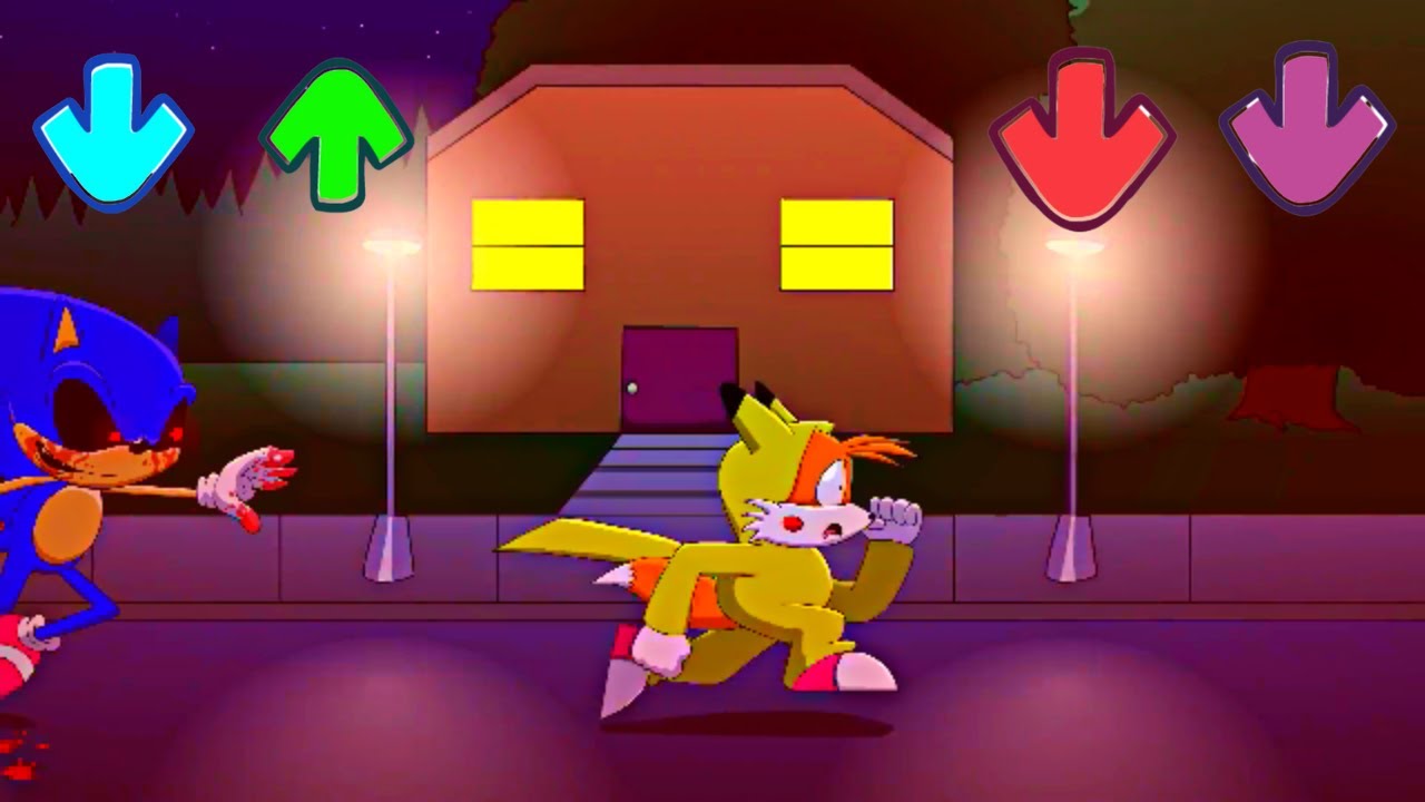 Sonic EXE VS Tails in Friday Night Funkin be like Horror Story - YouTube