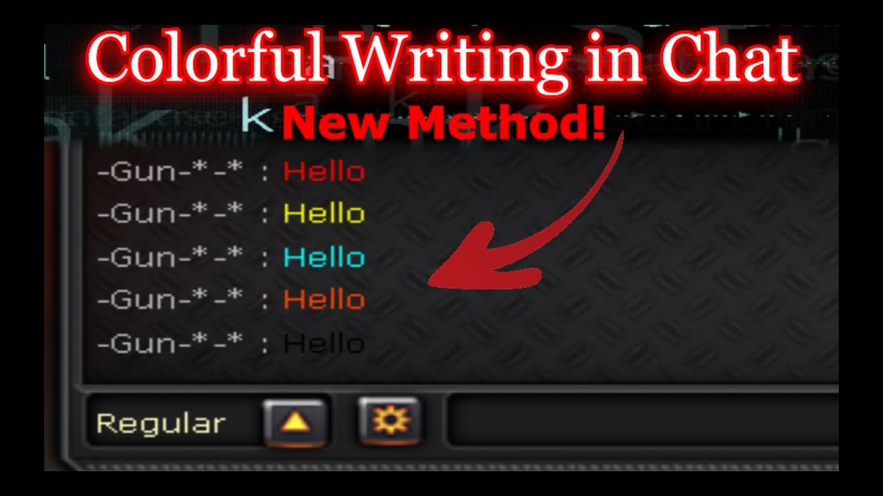 Crossfire - How to Write Free Colorful Chat! - YouTube