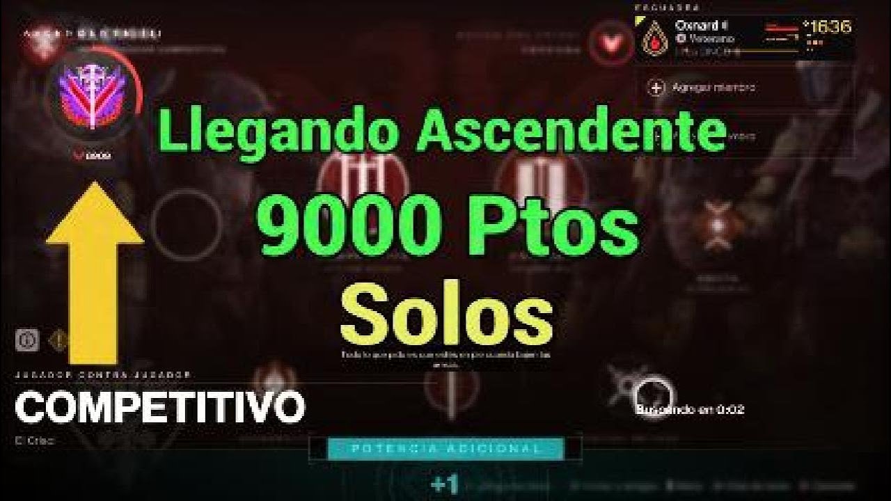 Destiny 2 - Rango ascendente solos - YouTube