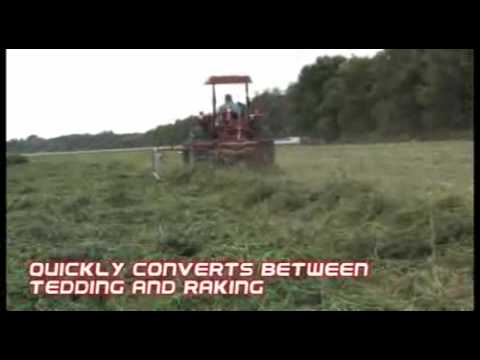 Kuhn HayBob Tedder/Rake Combination - YouTube