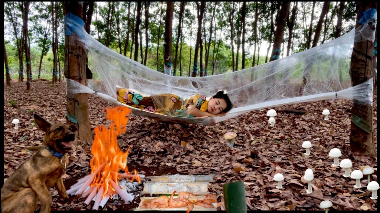 Rural life| Survival Mastery: Building a Solo Treehouse with Plastic ...