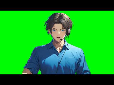 Best green screen character for edits 🔥 | Viral anime green screen clip 🎬
