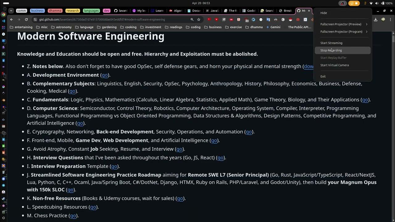 Modern Software Engineering (Remastered) - A collection of free quality resources - YouTube