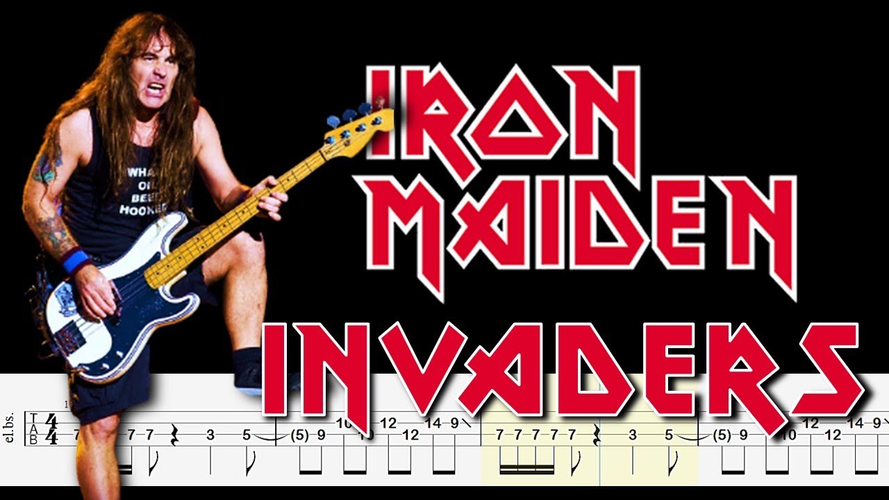 Iron Maiden - Invaders (Bass Tabs - Notation) By @ChamisBass # ...