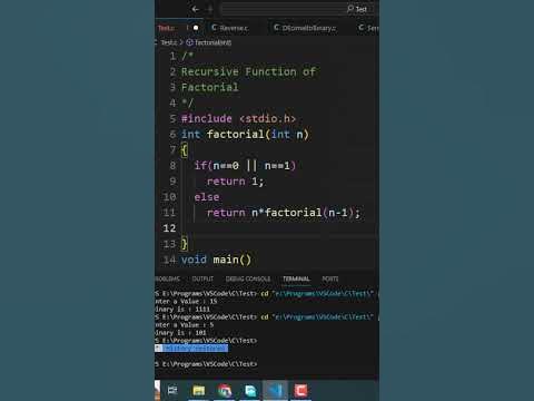 Factorial Recursive Function Asked in Interview or Placement #interview #placement #c #ccode # ...