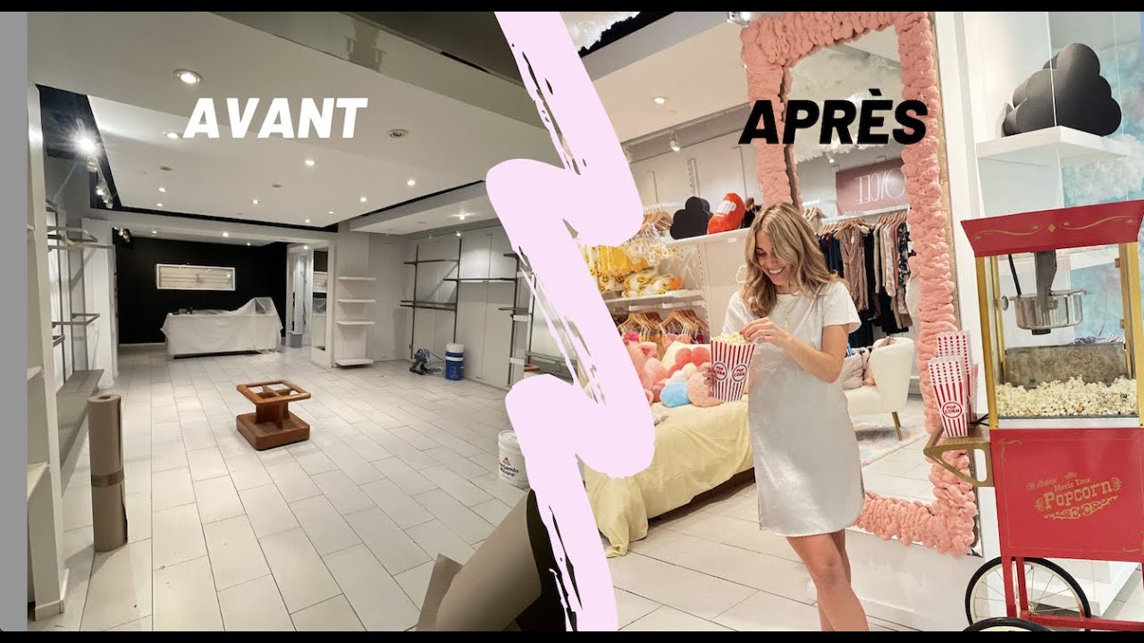 Avant/ Après de notre nouveau Magasin POP - YouTube