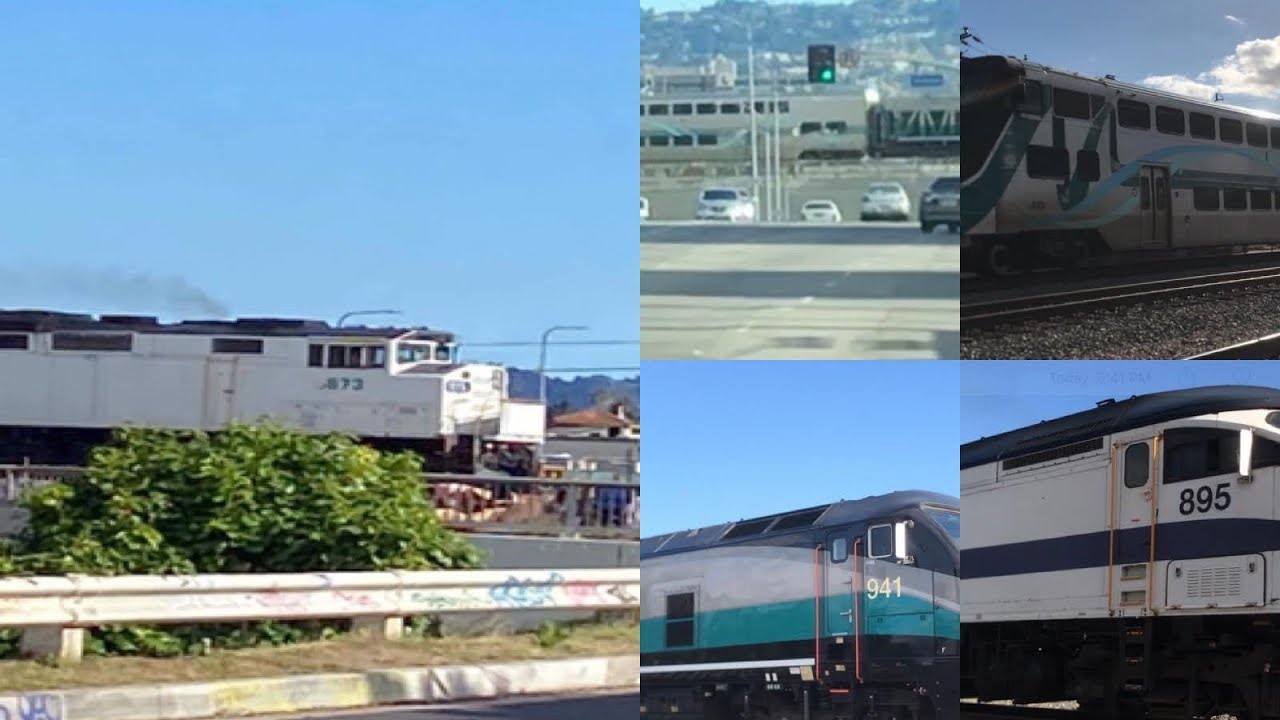 5-5-23 Railfanning Van nuys Ft SCAX 873! - YouTube