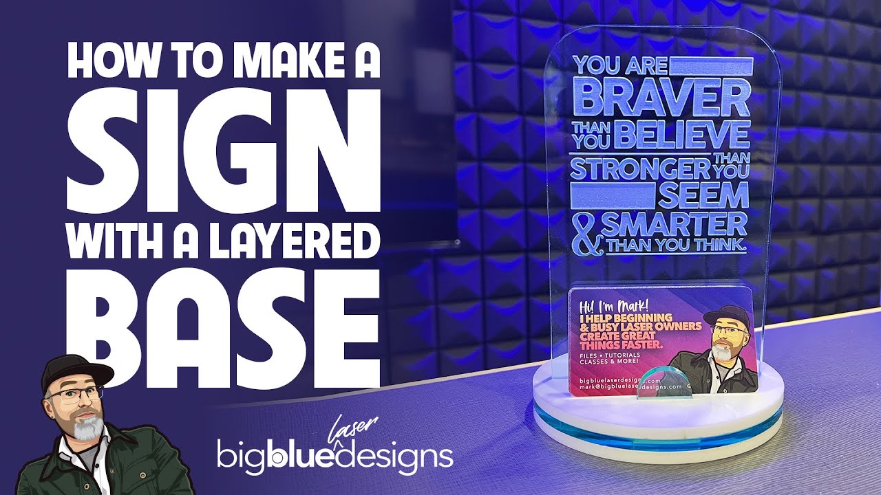 Quick View Tutorial: How to Make a Sign with a Layered Base - YouTube