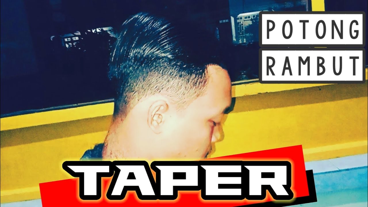 potong rambut taper - YouTube