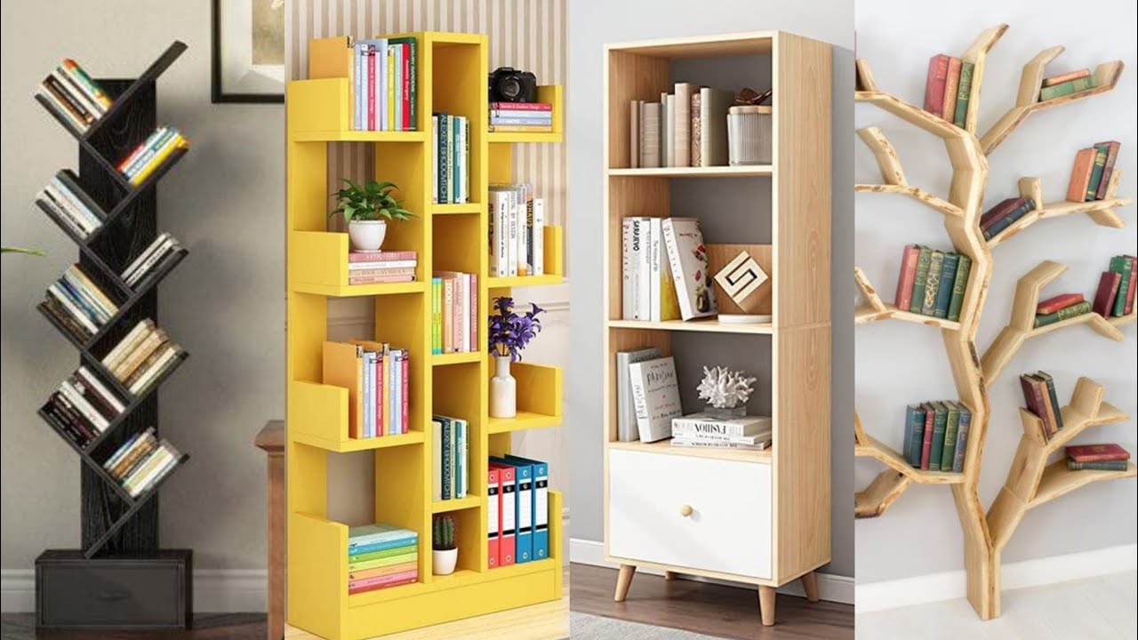 NEW CREATIVE EASY TRENDY WOOD WORKING IDEAS WOODEN BOOK SHELF RACK ...