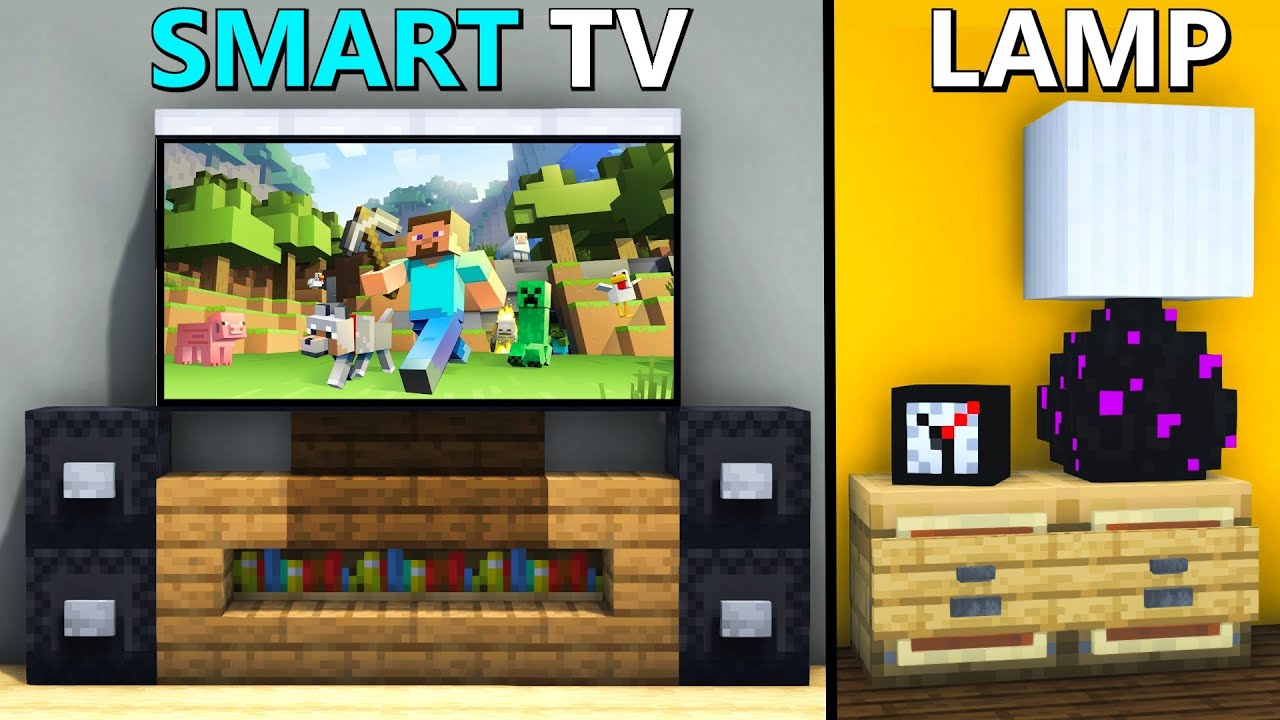 Building the BEST Living Room in Minecraft Using This 20+ Build Ideas - YouTube