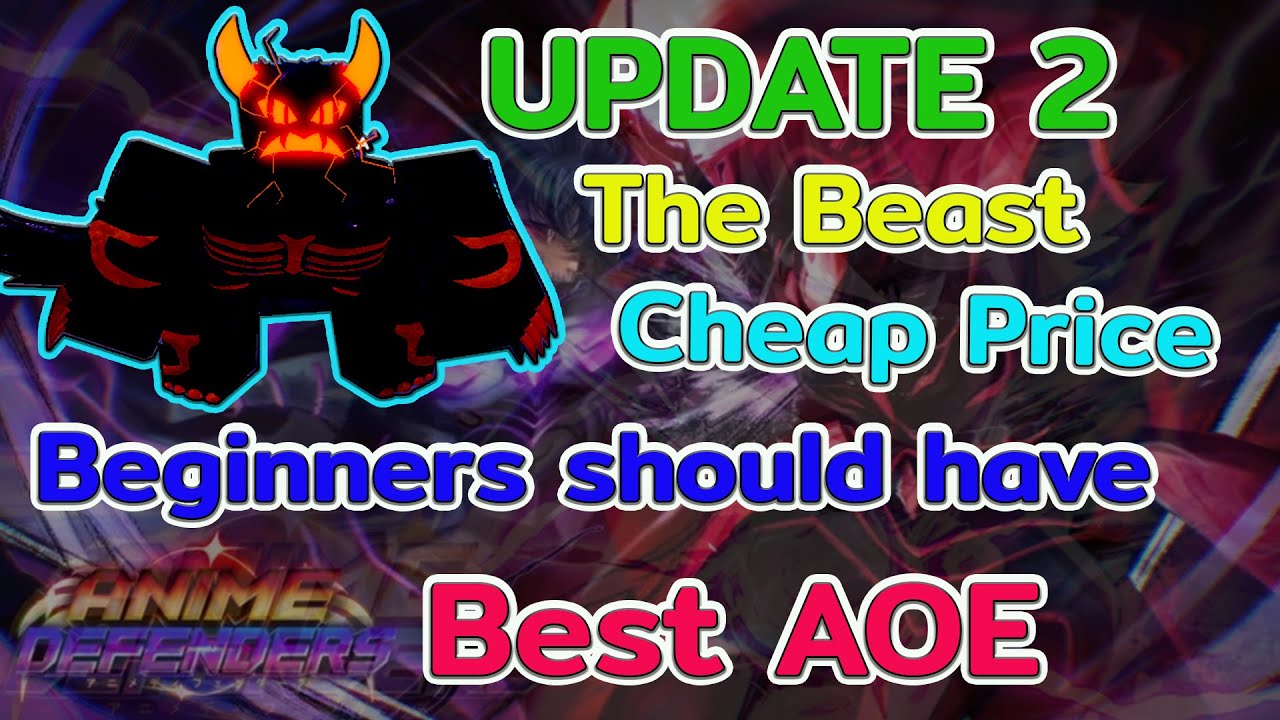Showcase The Beast | Anime Defenders Update 2 | Roblox - YouTube