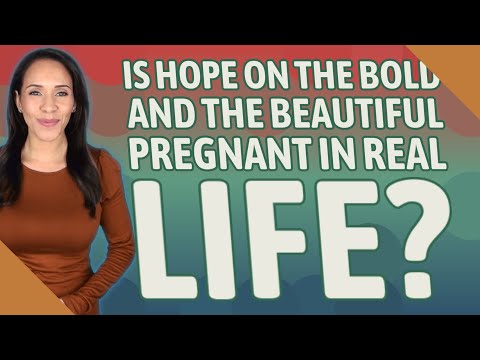 Is Hope on The Bold and the Beautiful pregnant in real life?
