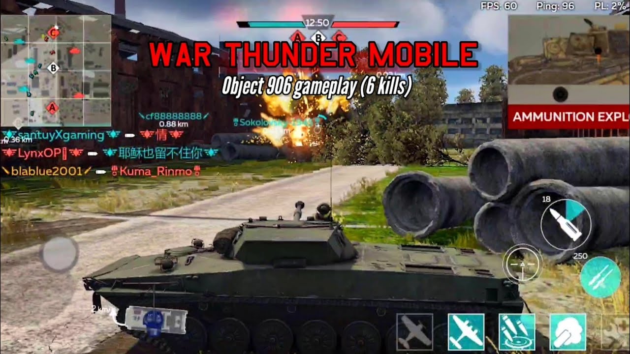Object 906 gameplay - War Thunder mobile - YouTube