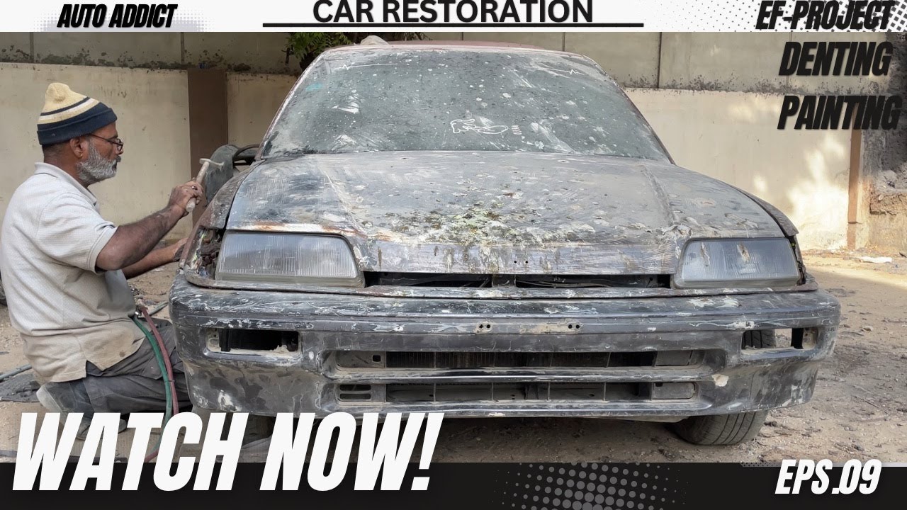 Honda Civic 1990 EF Project | Under construction | Full Restore | Full Denting | Painting | Vlog ...