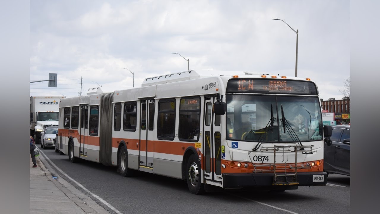 MiWay | MiLocal | 2008 New Flyer D60LFR 0874 | 1C Dundas-Collegeway ...