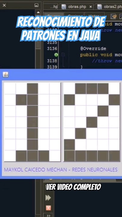 Reconocimiento de Patrones en Java #neuralnetwork #redneuronal #java ...