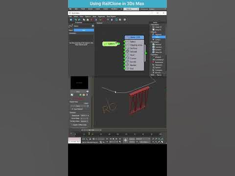 Creating Balcony Railings with RailClone in 3ds Max #shorts #3dsmax #railclone #line - YouTube