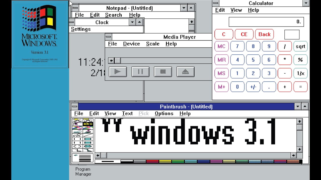 Windows 3.1 Intro | techAlong - YouTube