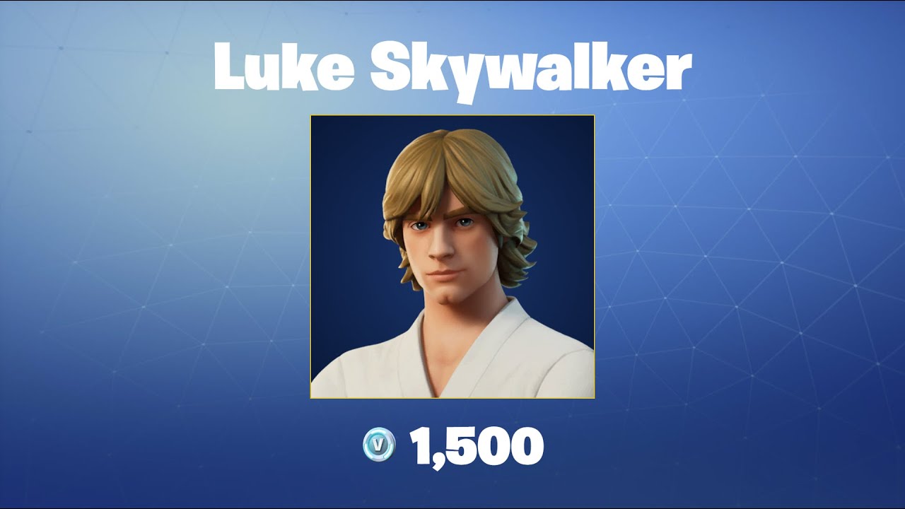 Luke Skywalker | Fortnite Outfit/Skin - YouTube