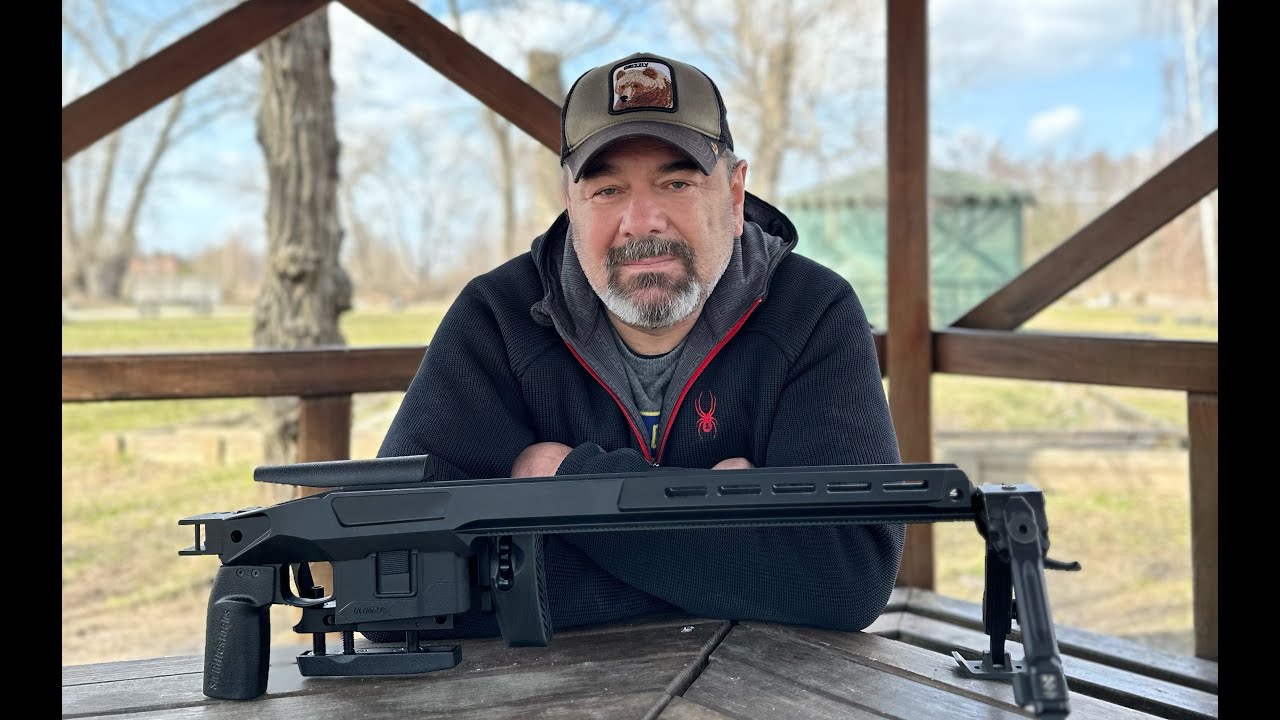 Tactical chassis for Blaser R8. Ultimate X 10-round magazines are ...