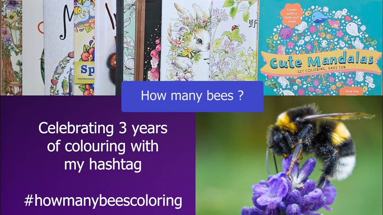 How many bees ? | celebrating 3 years of coloring | chatty | requested ...