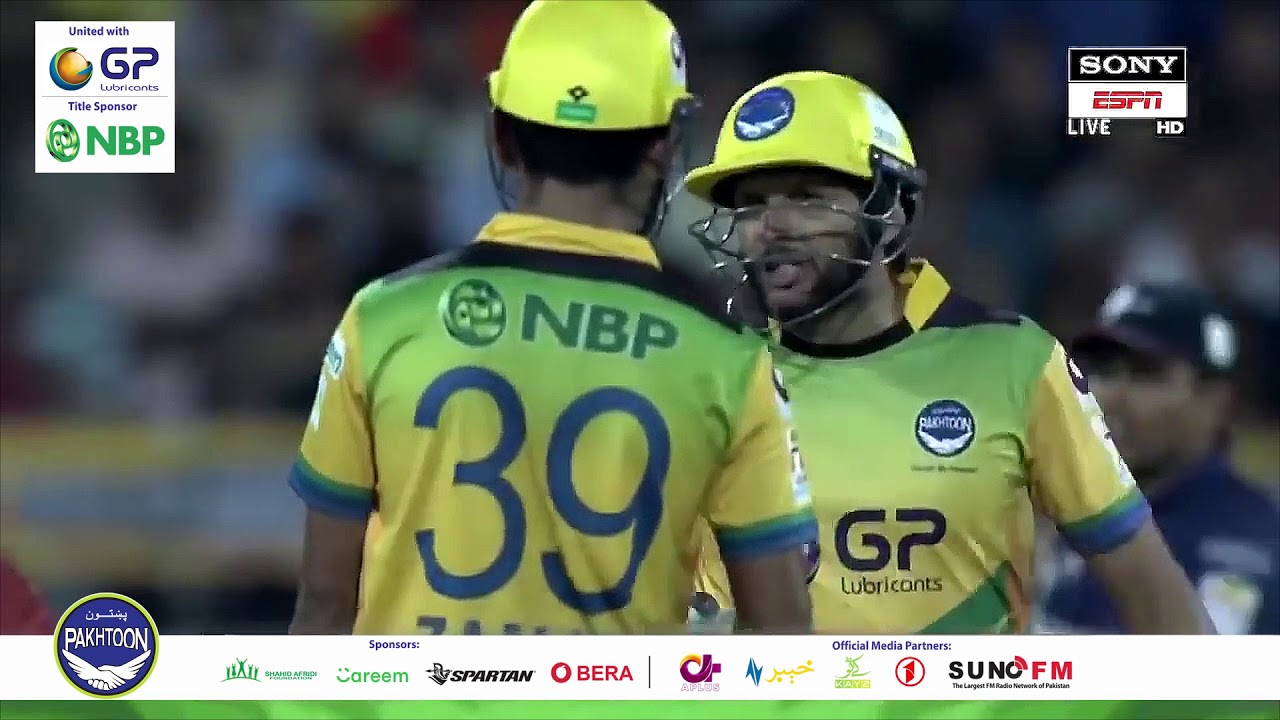Shahid Afridi and Fakhar Zaman batting partnership highlights - YouTube