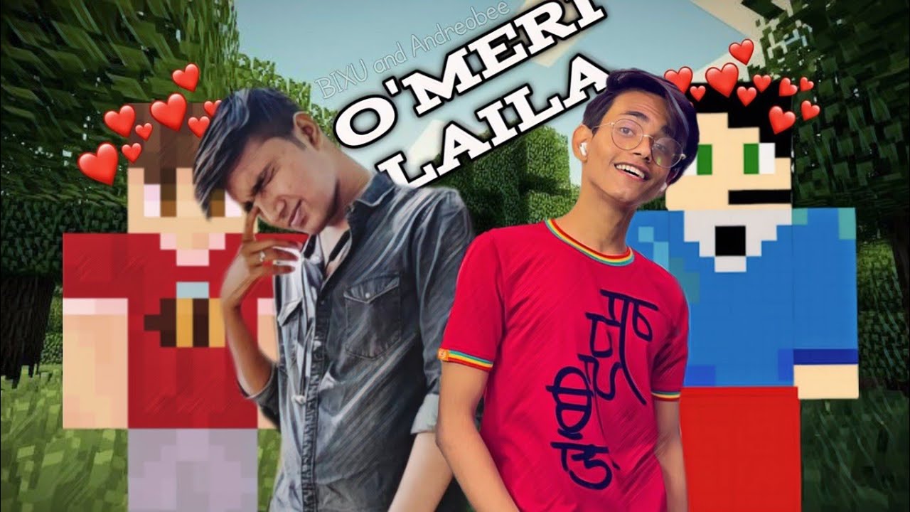 @imbixu and @AndreoBee minecraft love moments video O'MERI LAILA song ...