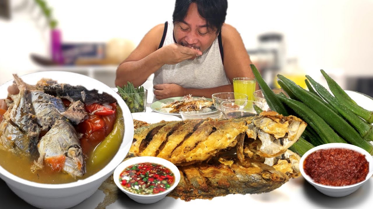 PANGAT SA KAMATIS! CRISPY PRITONG ALUMAHAN! STEAMED OKRA at BAGOONG ...