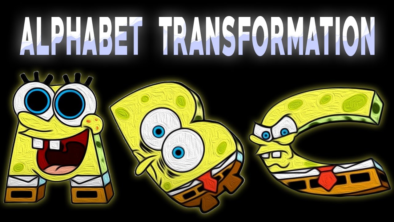 Alphabet Lore Transformation INTO SPONGEBOB - YouTube