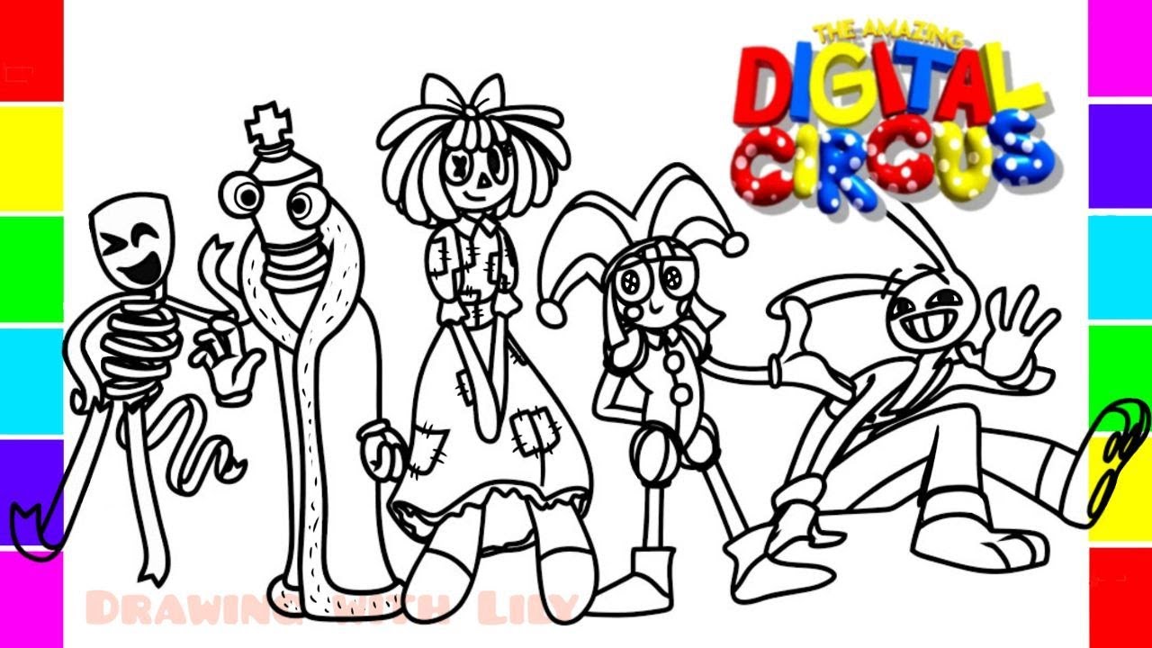 Color The Amazing Digital Circus Coloring Pages / How to Color ALL ...