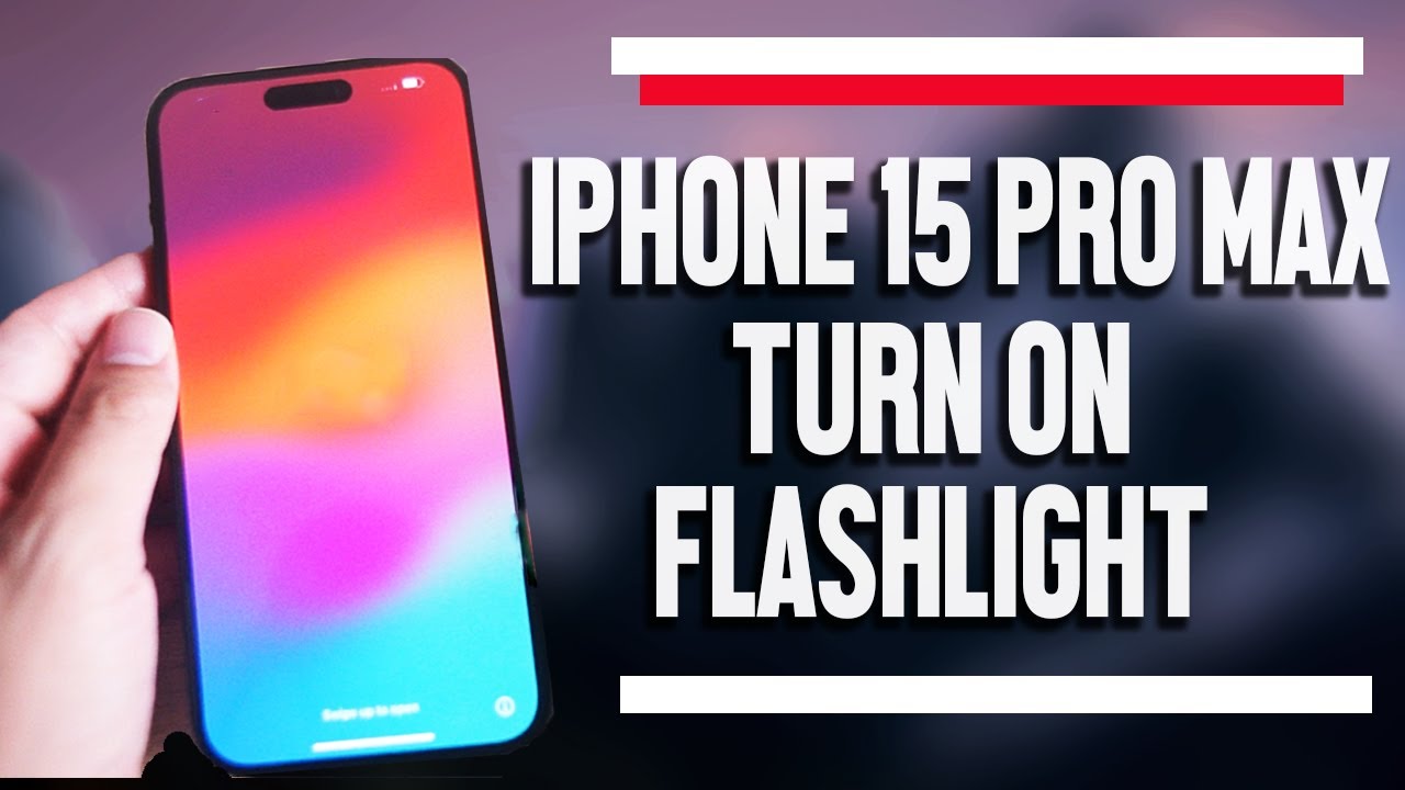 iPhone 15 Pro Max How to Turn on the Flashlight | iPhone 15 Plus Pro ...