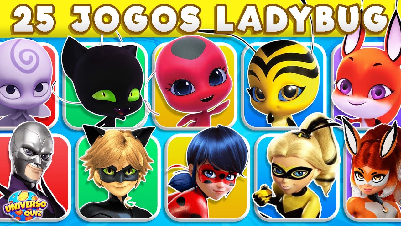 25 Desafios MIRACULOUS LADYBUG 🐞 Jogos Ladybug para Testar suas ...